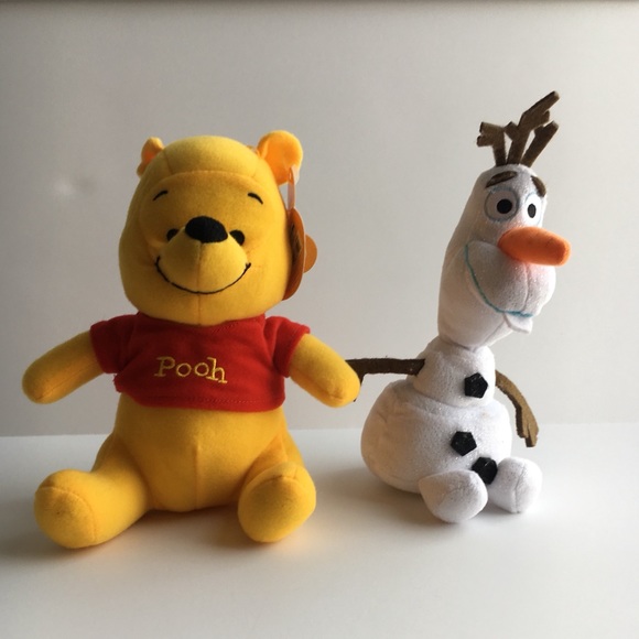 Disney | Other | Winnie The Pooh And Olaf Small Toys 7 Inches Tall ...